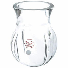SP Wilmad-LabGlass Spherical Reaction Vessels, Indented, Conical Flange ...